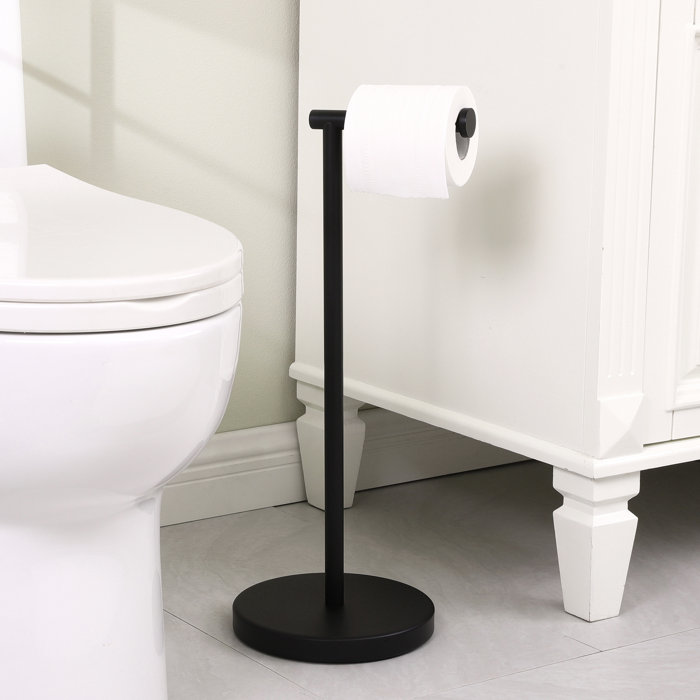 Kes Freestanding Toilet Paper Holder Heavy Weighted Tissue Roll Holder